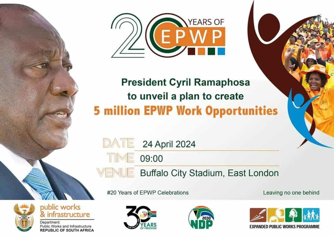 President Cyril Ramaphosa To Unveil Plan For 5 Million EPWP Work ...